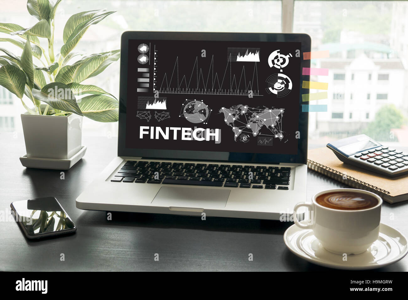 FINTECH Investment Financial Internet Technology Stock Photo - Alamy