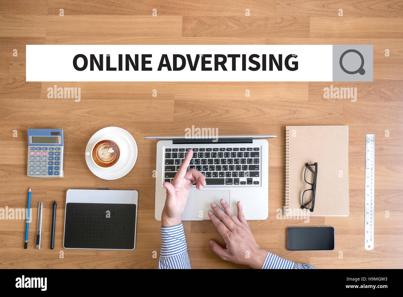 Banner advertising laptop hi-res stock photography and images - Alamy