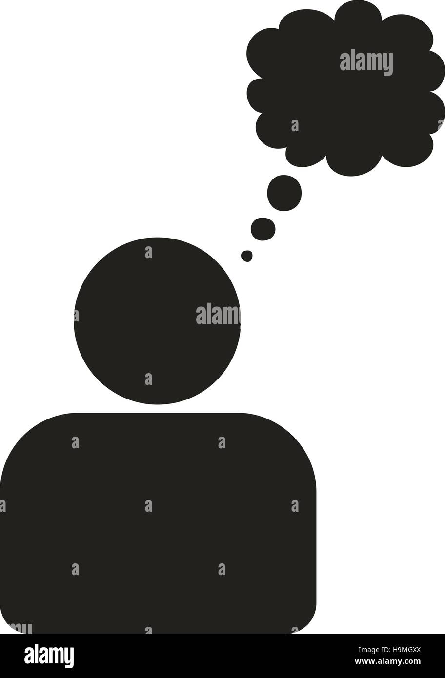 Person Thought Bubble Stock Vector Image & Art - Alamy