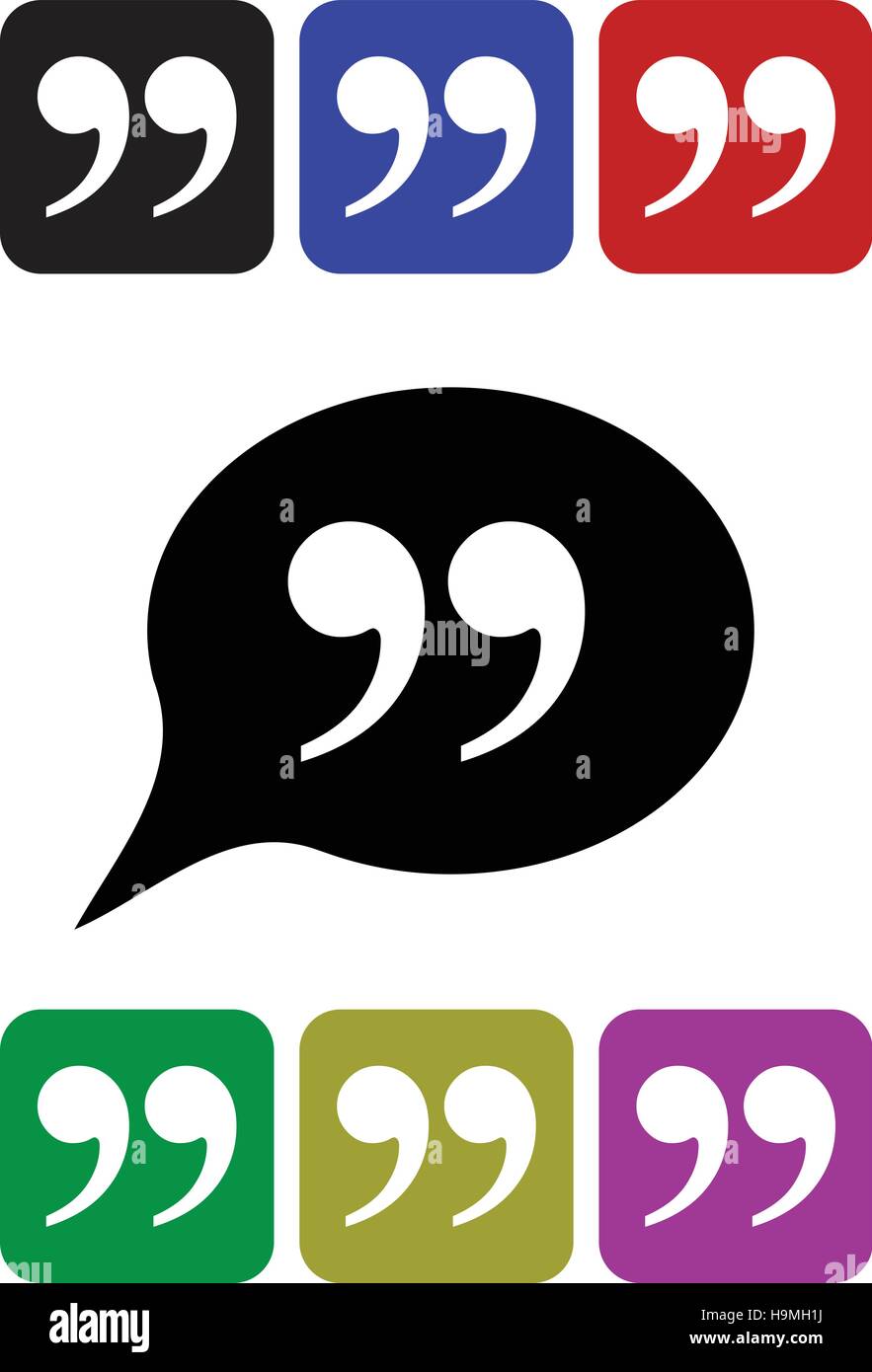 quote sign icon Stock Vector Image & Art - Alamy