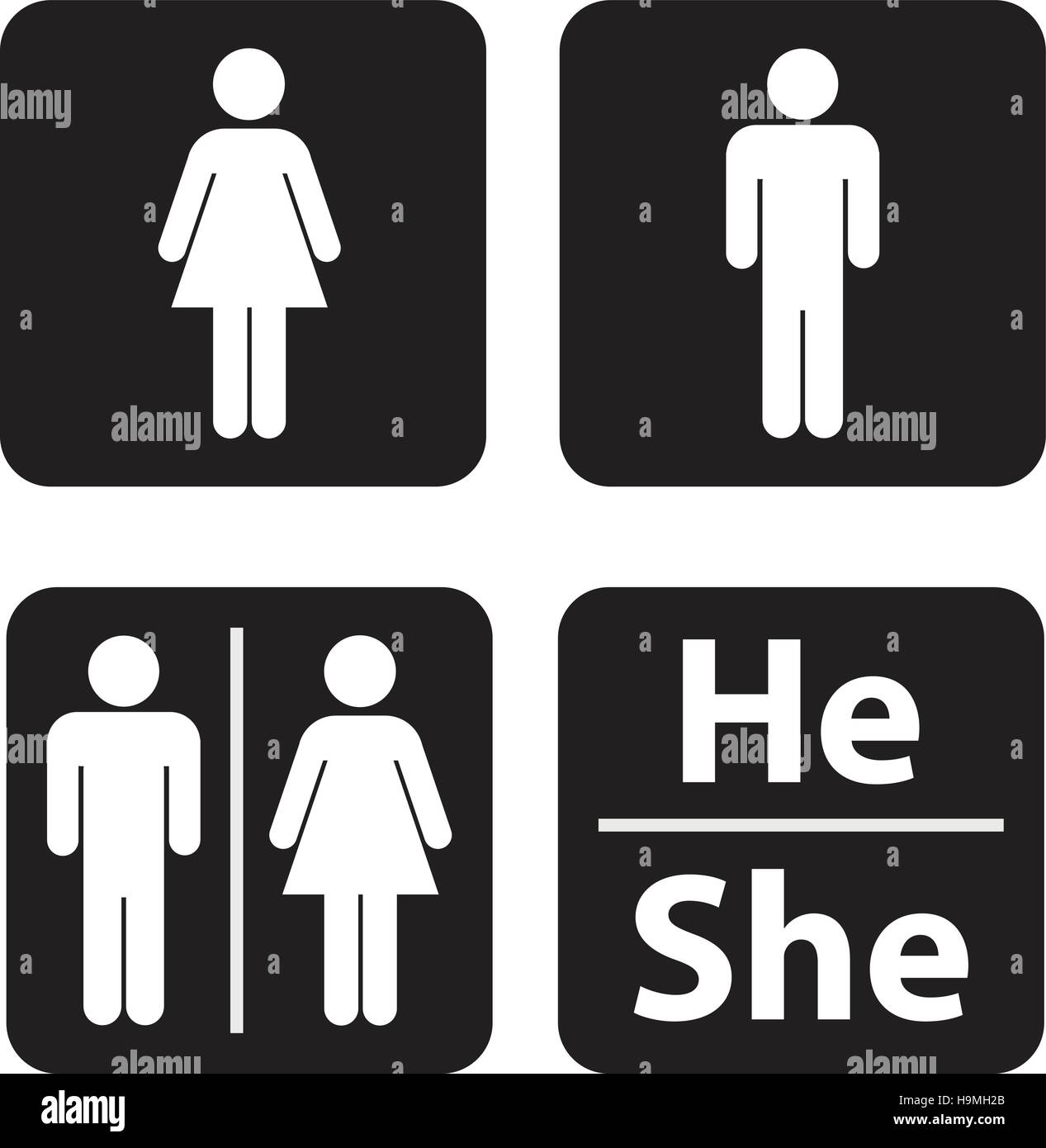 Restroom icon hi-res stock photography and images - Alamy