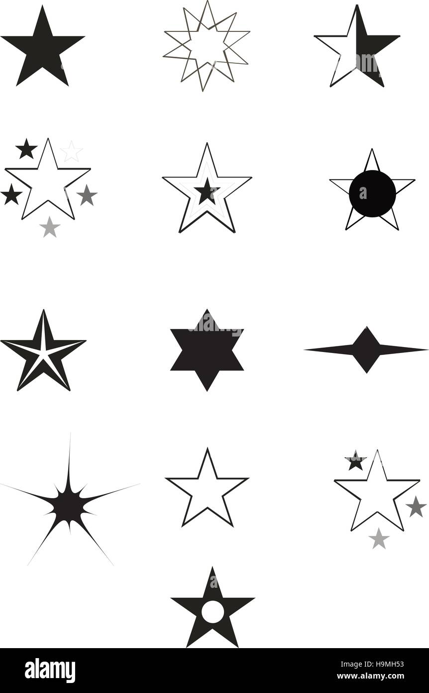 Set of Star Icons Stock Vector Image & Art - Alamy