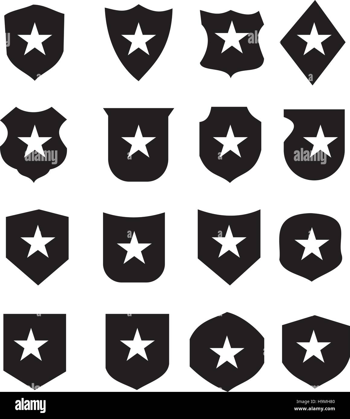 Shield star hi-res stock photography and images - Alamy