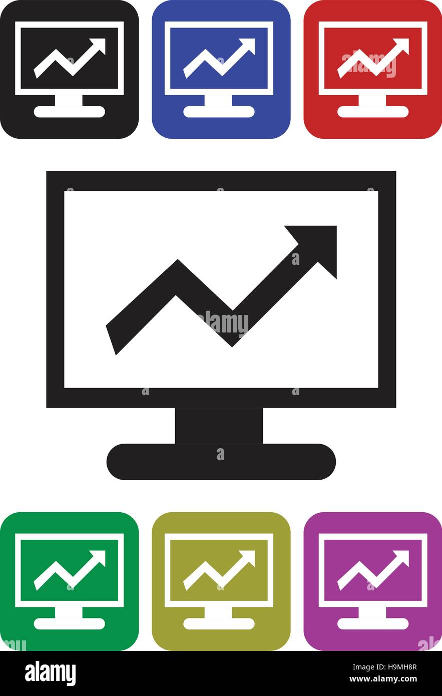 Stock Charts Icon Stock Vector Image & Art - Alamy