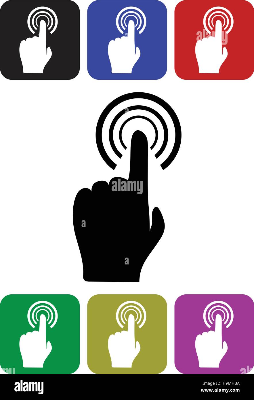 Touching mouse Stock Vector Images - Alamy