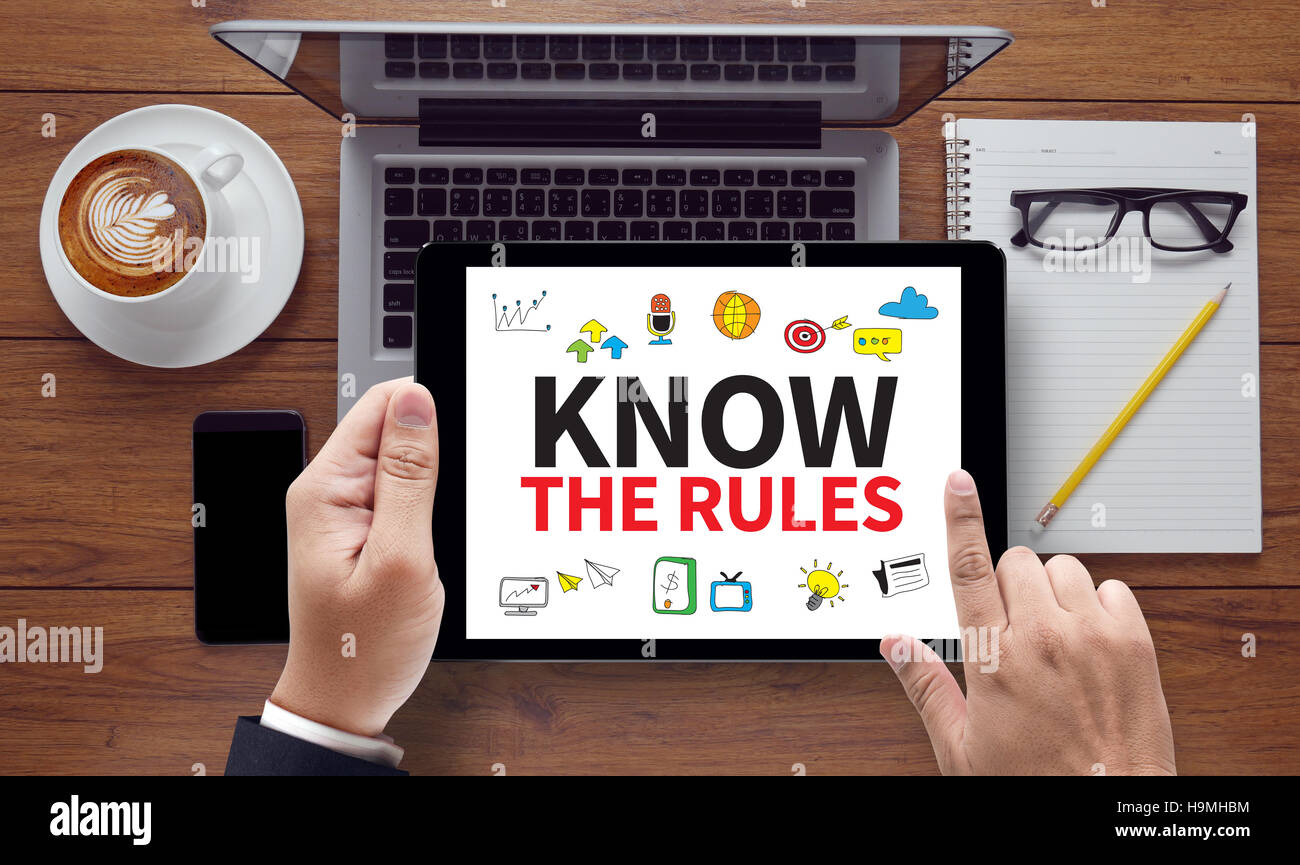 KNOW THE RULES Stock Photo - Alamy