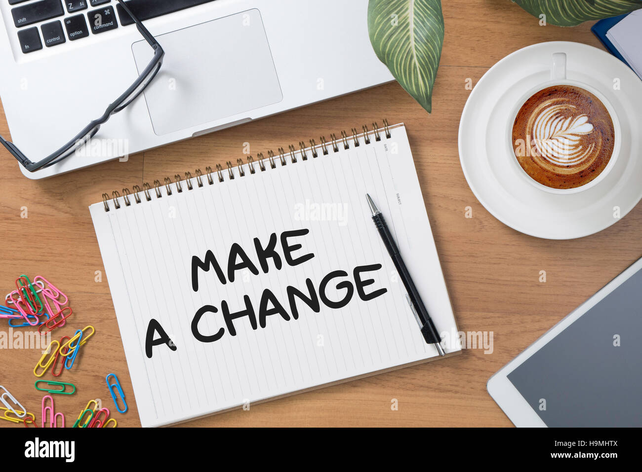 Make a Change Stock Photo - Alamy