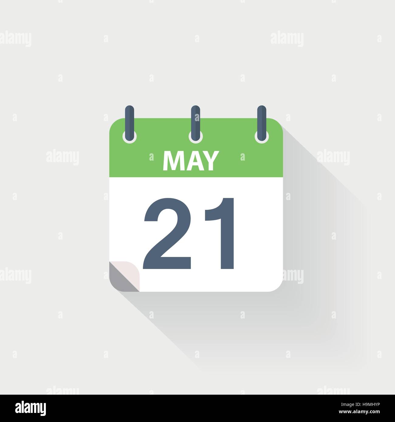 21 may calendar icon hi-res stock photography and images - Alamy