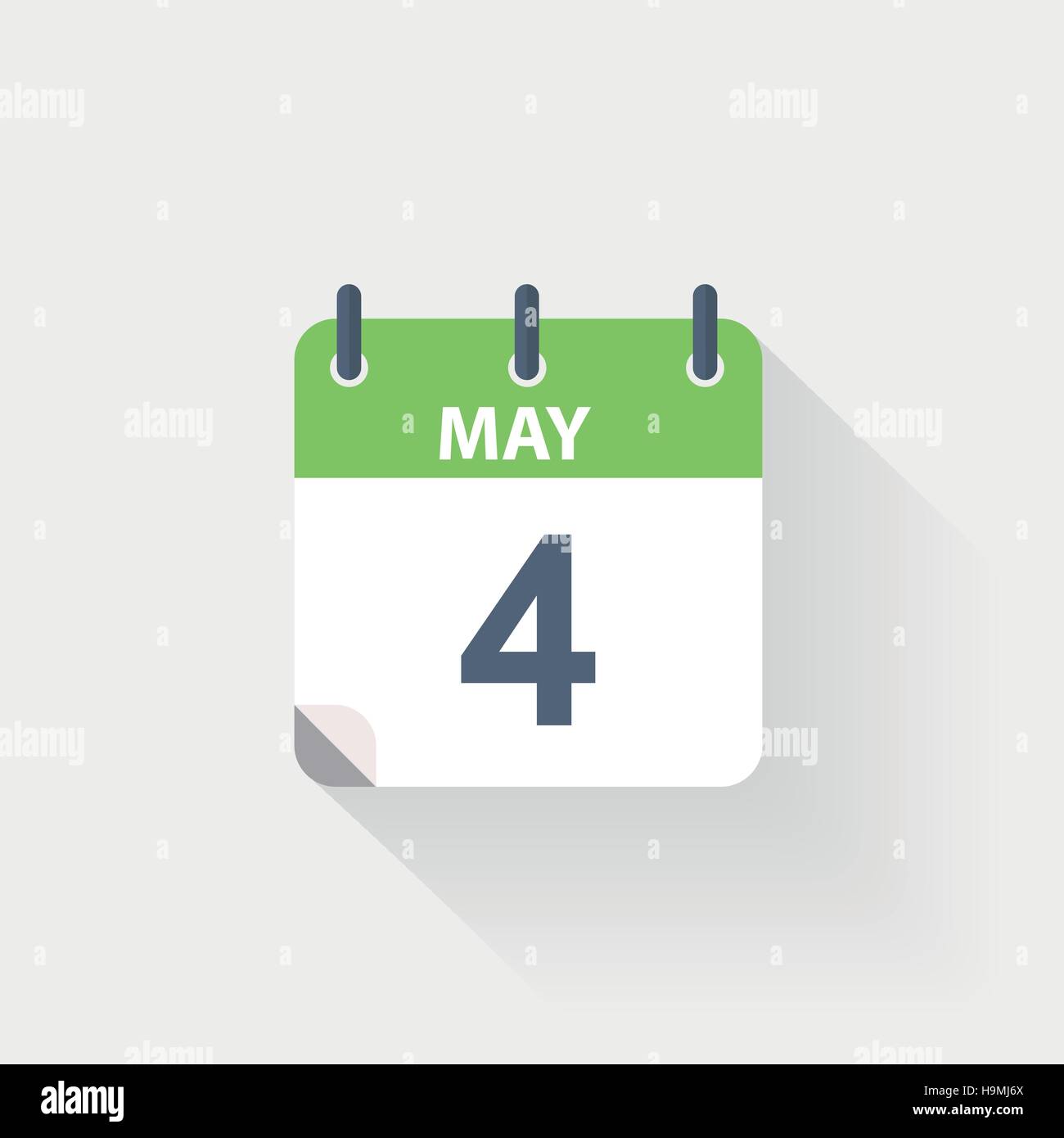 4 may calendar icon on grey background Stock Vector Image & Art - Alamy