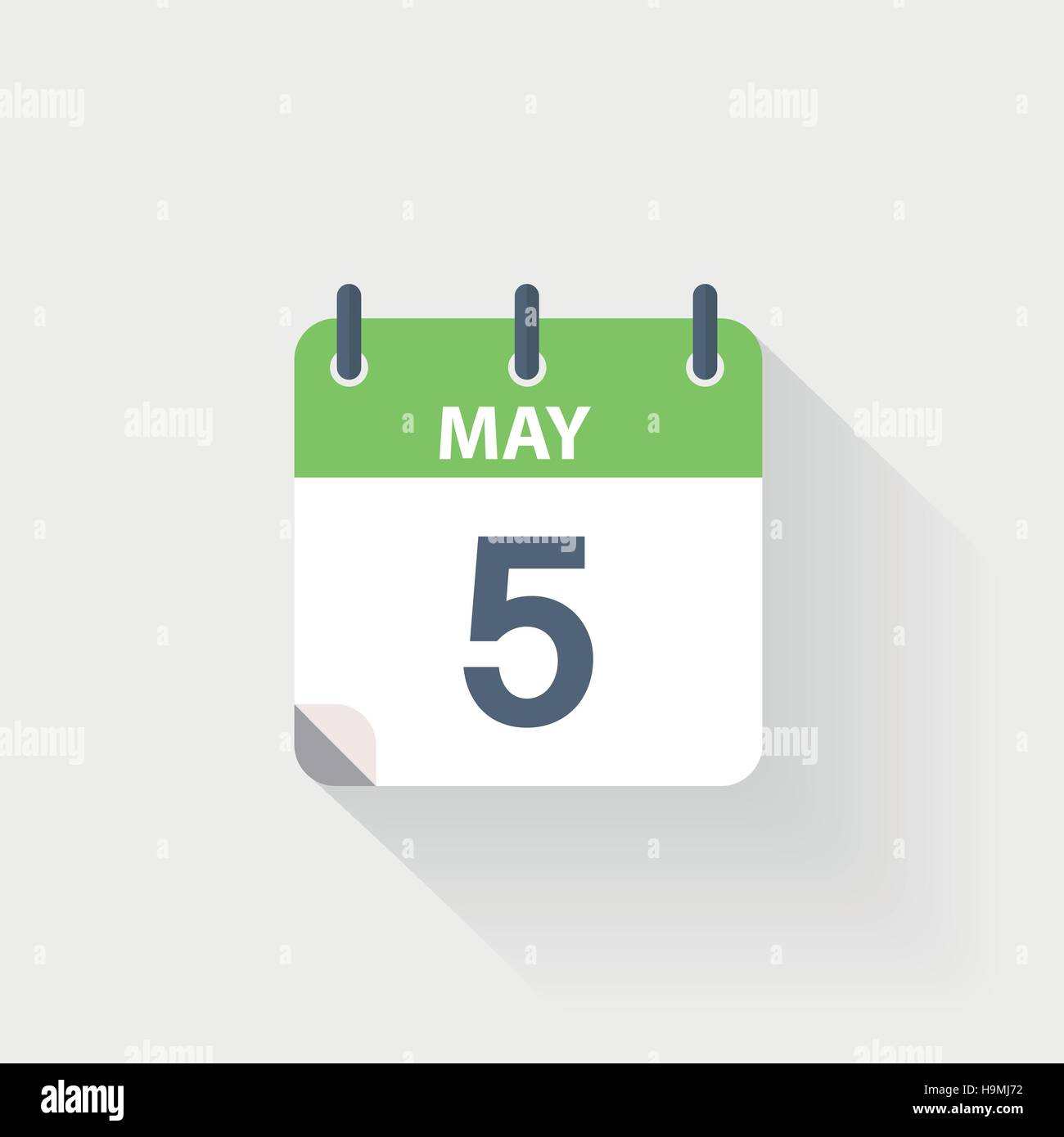 5 may calendar icon on grey background Stock Vector Image & Art - Alamy
