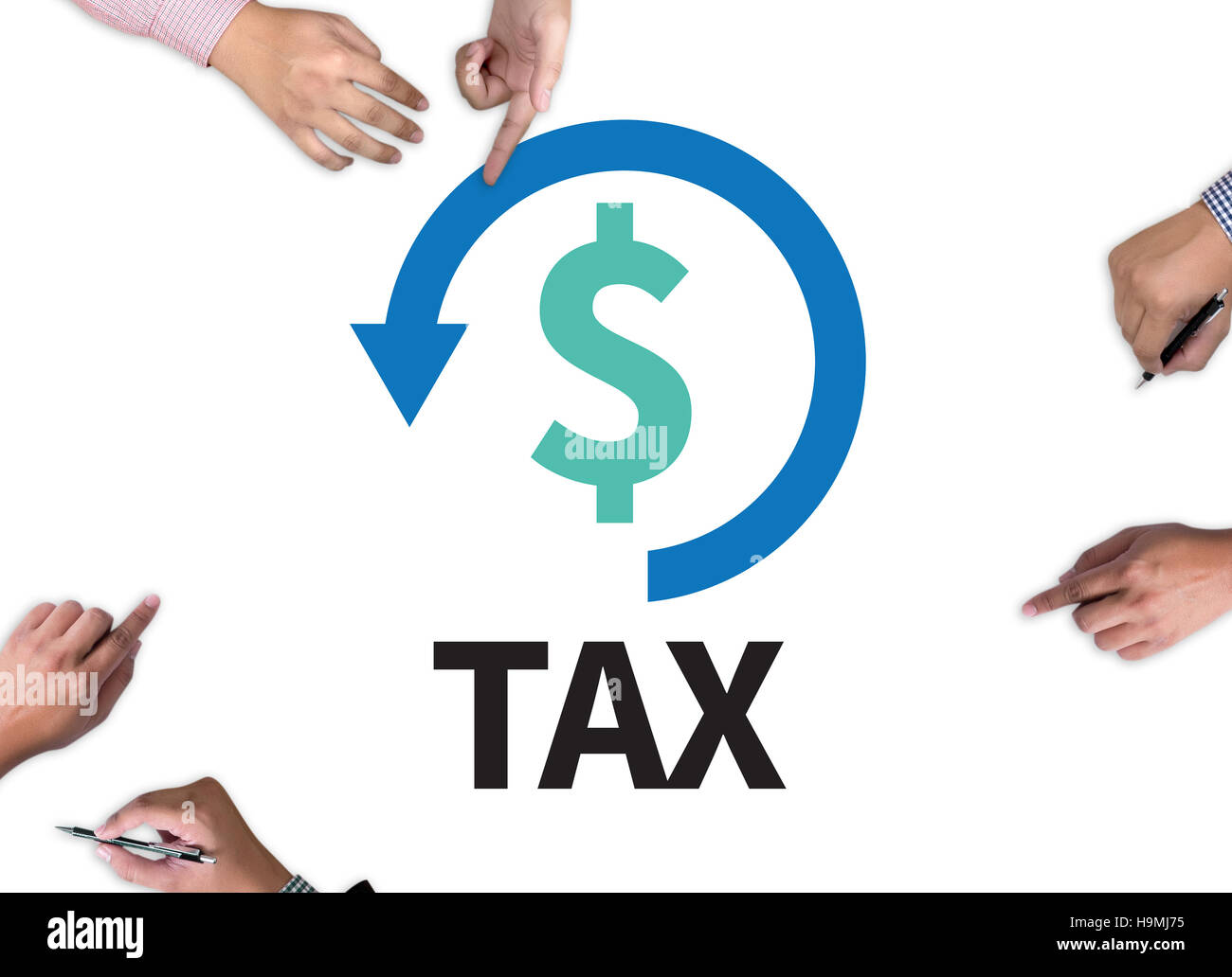 Digital tax taxation economy Cut Out Stock Images & Pictures - Alamy