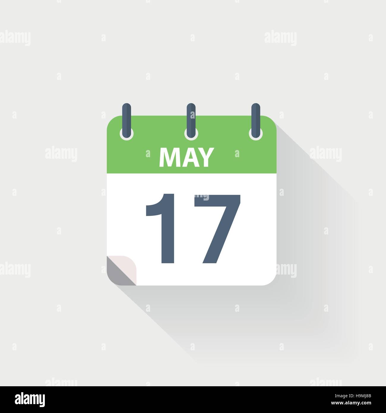 17 may calendar icon hi-res stock photography and images - Alamy