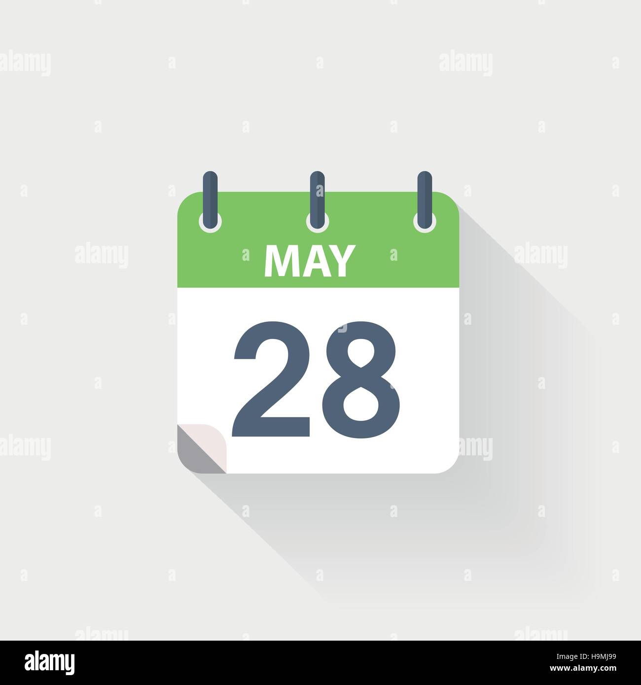 28 may calendar icon hi-res stock photography and images - Alamy