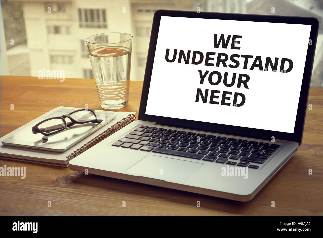 WE UNDERSTAND YOUR NEEDS Stock Photo - Alamy
