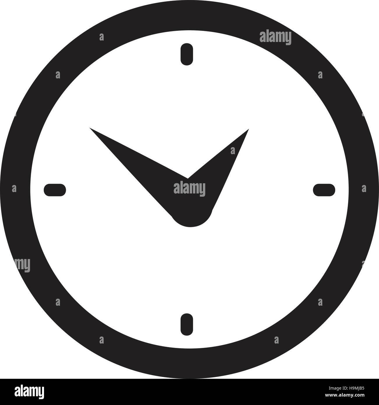 Wall clock icon Stock Vector Image & Art - Alamy