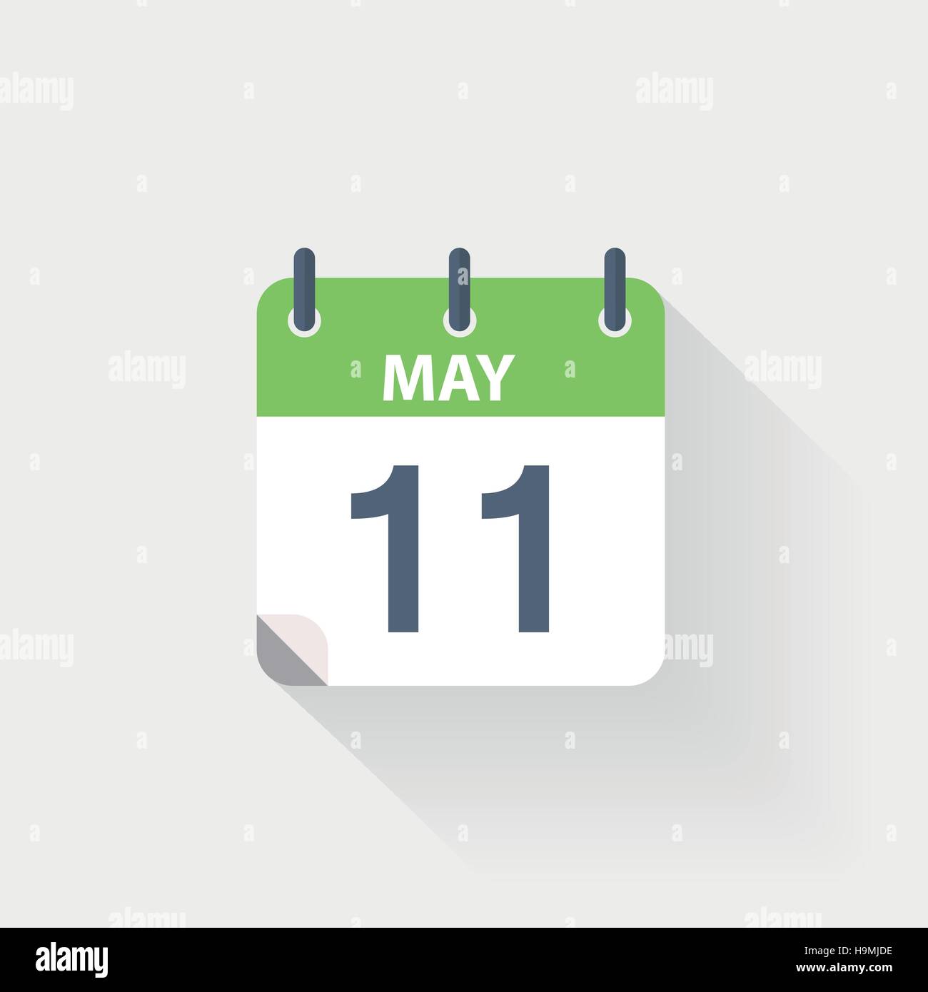 11 may calendar icon on grey background Stock Vector Image & Art - Alamy