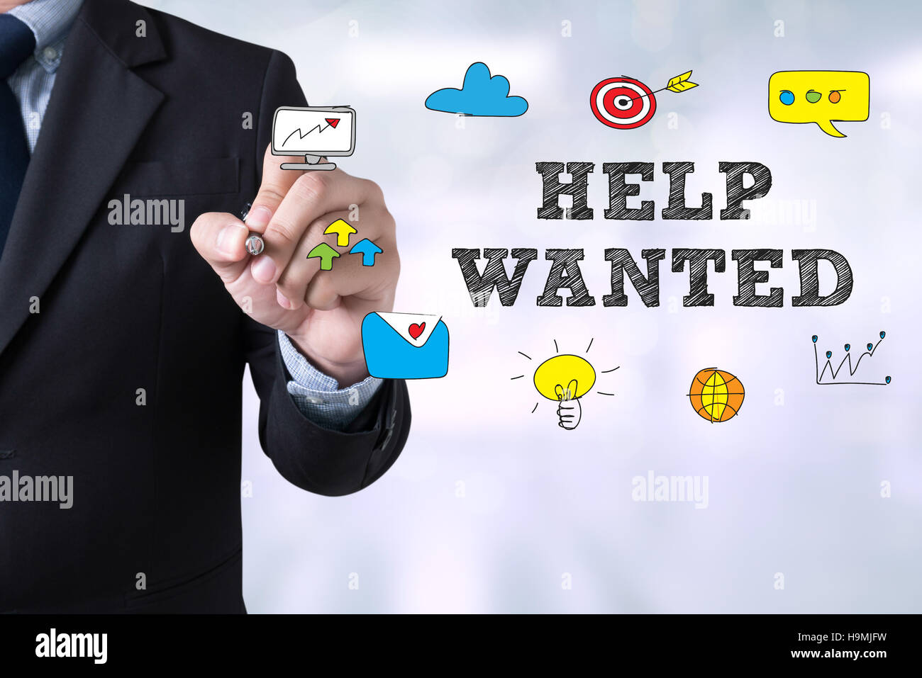 HELP WANTED CONCEPT Stock Photo - Alamy