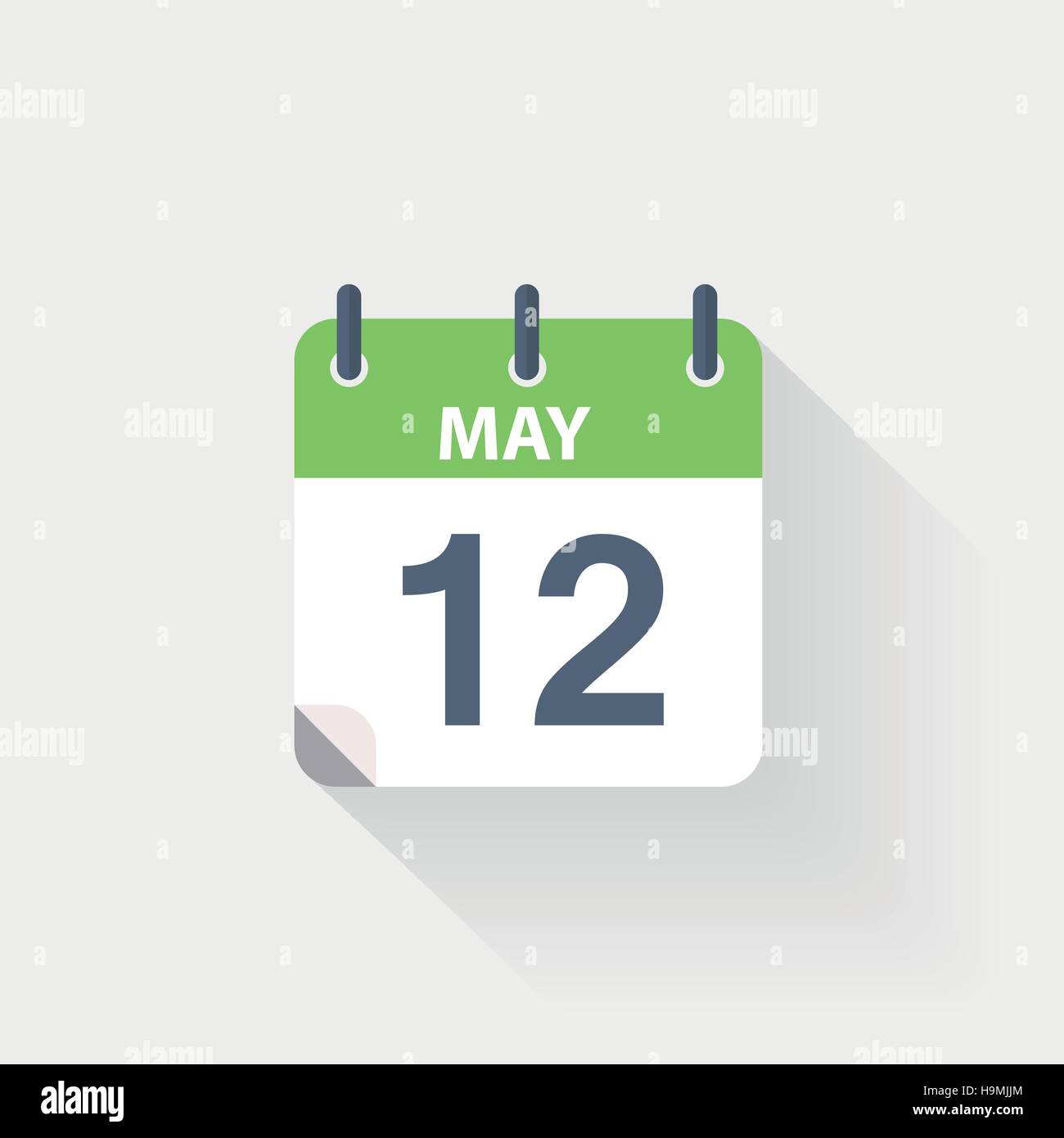 12 may calendar icon hi-res stock photography and images - Alamy