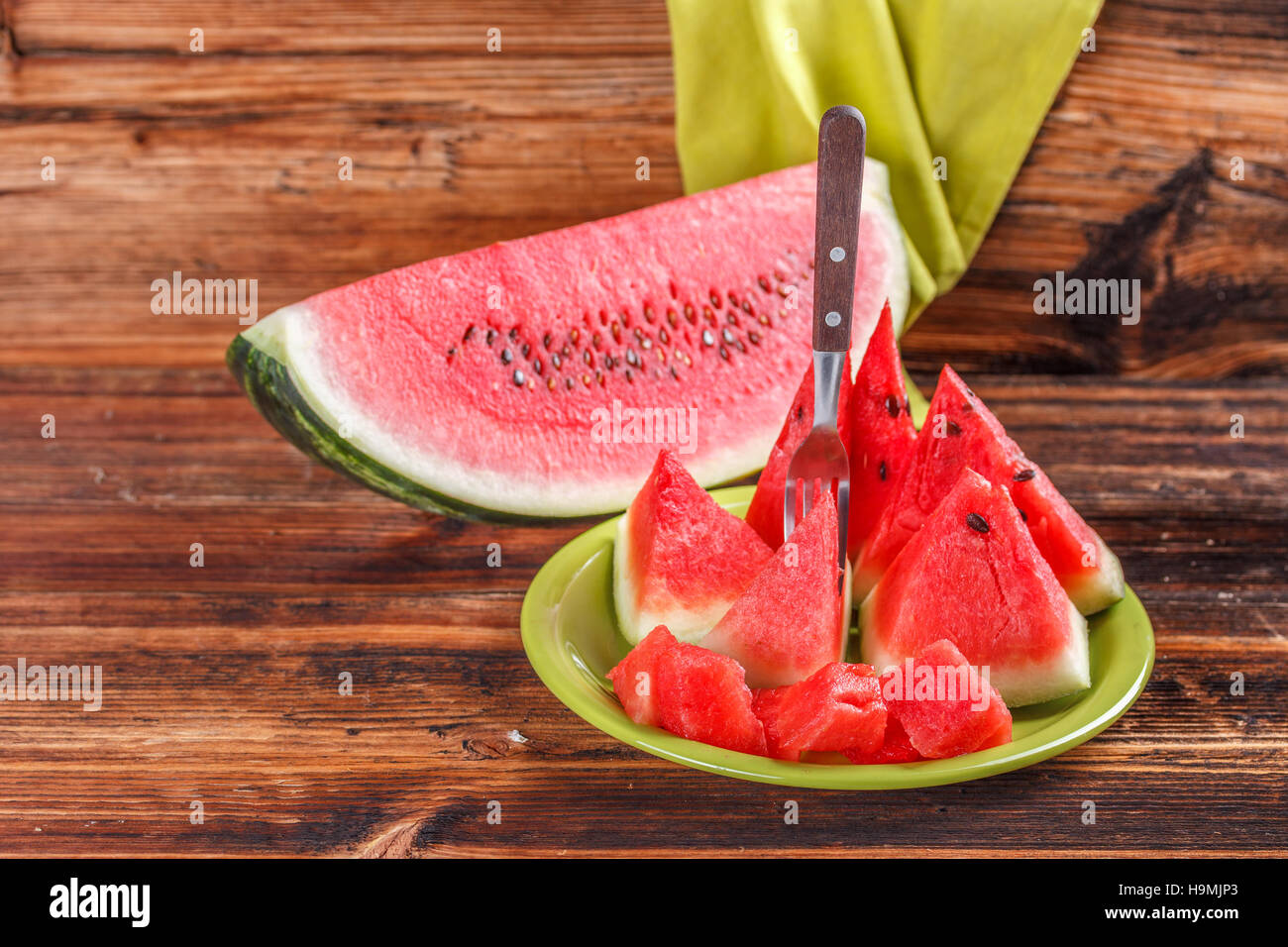 Slices of watermelon Stock Photo - Alamy