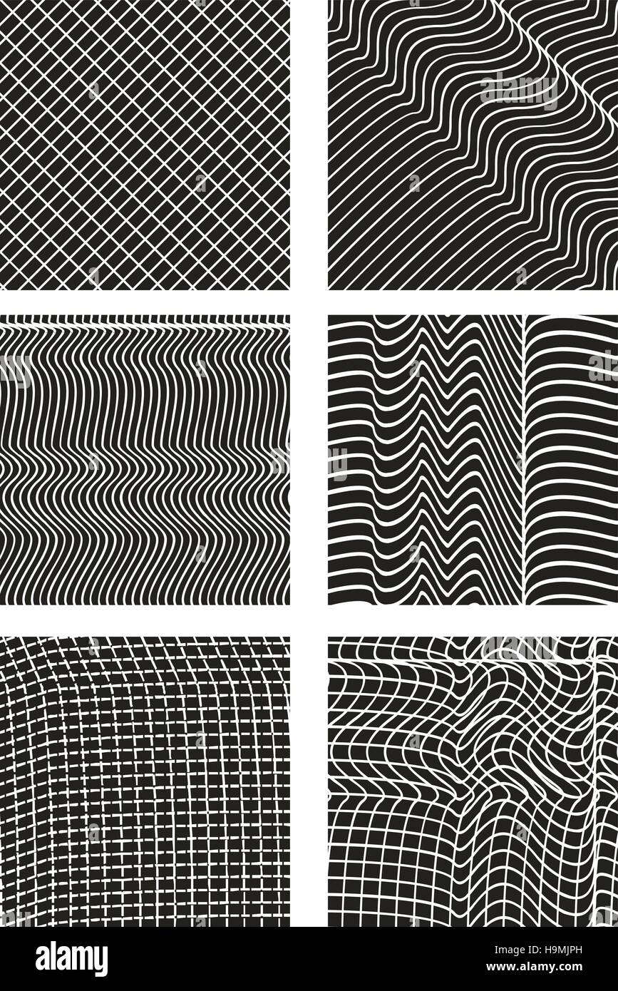 Vector collection ink hand drawn hatch texture Black Background Stock ...