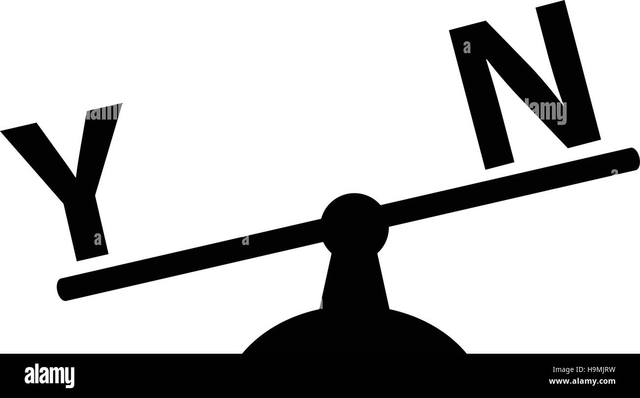 Yes or No Scale Stock Vector Image & Art - Alamy