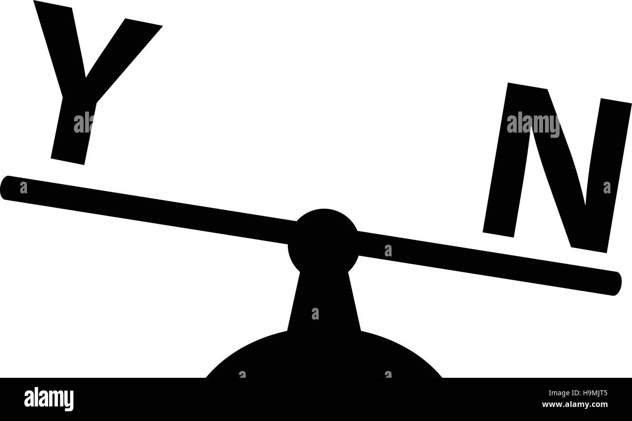 Yes or No Scale Stock Vector Image & Art - Alamy