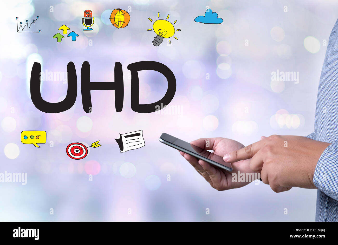 UHD - User Help Desk Stock Photo - Alamy