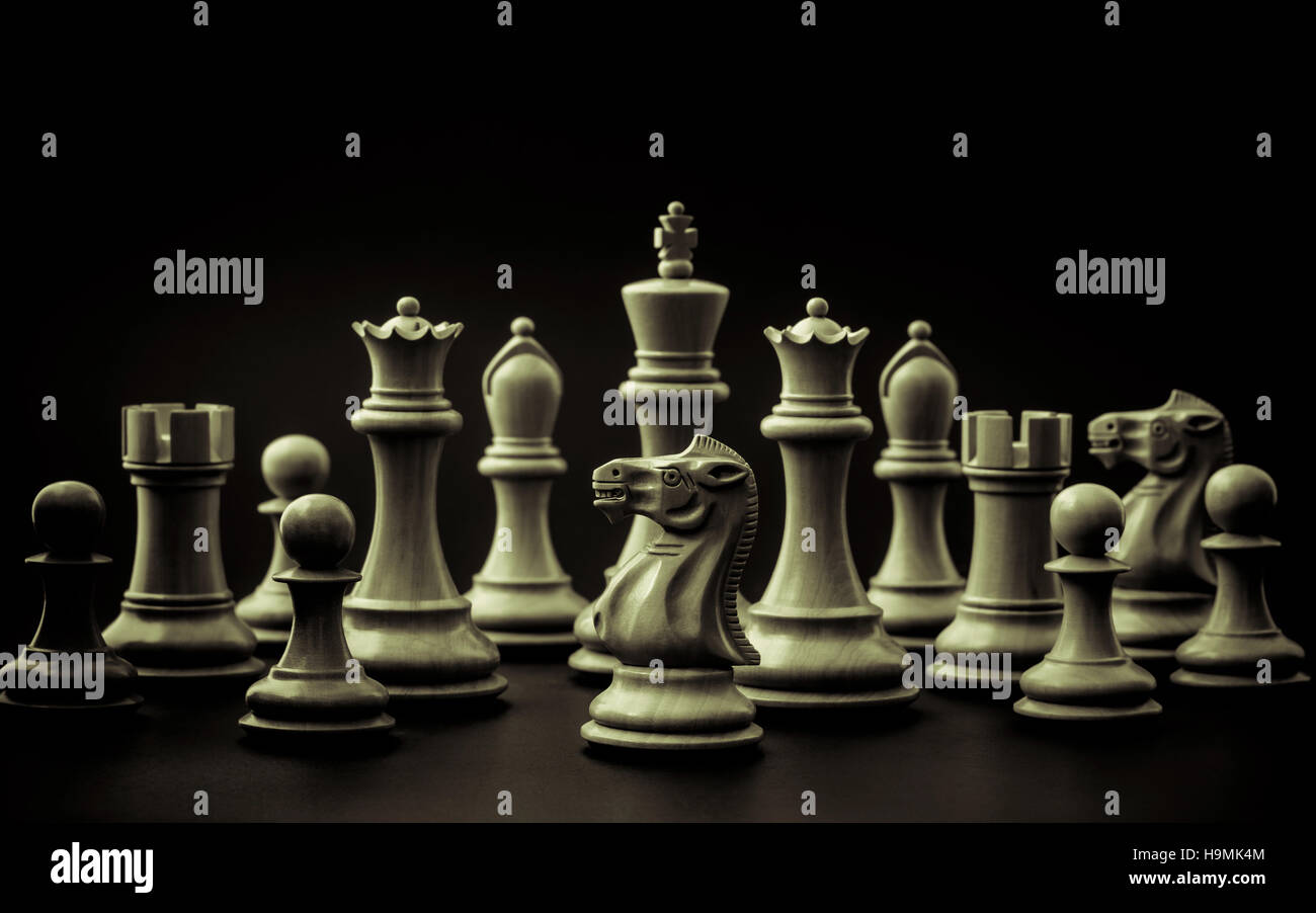 Abstract background of business concept . Standing King of chess Stock ...