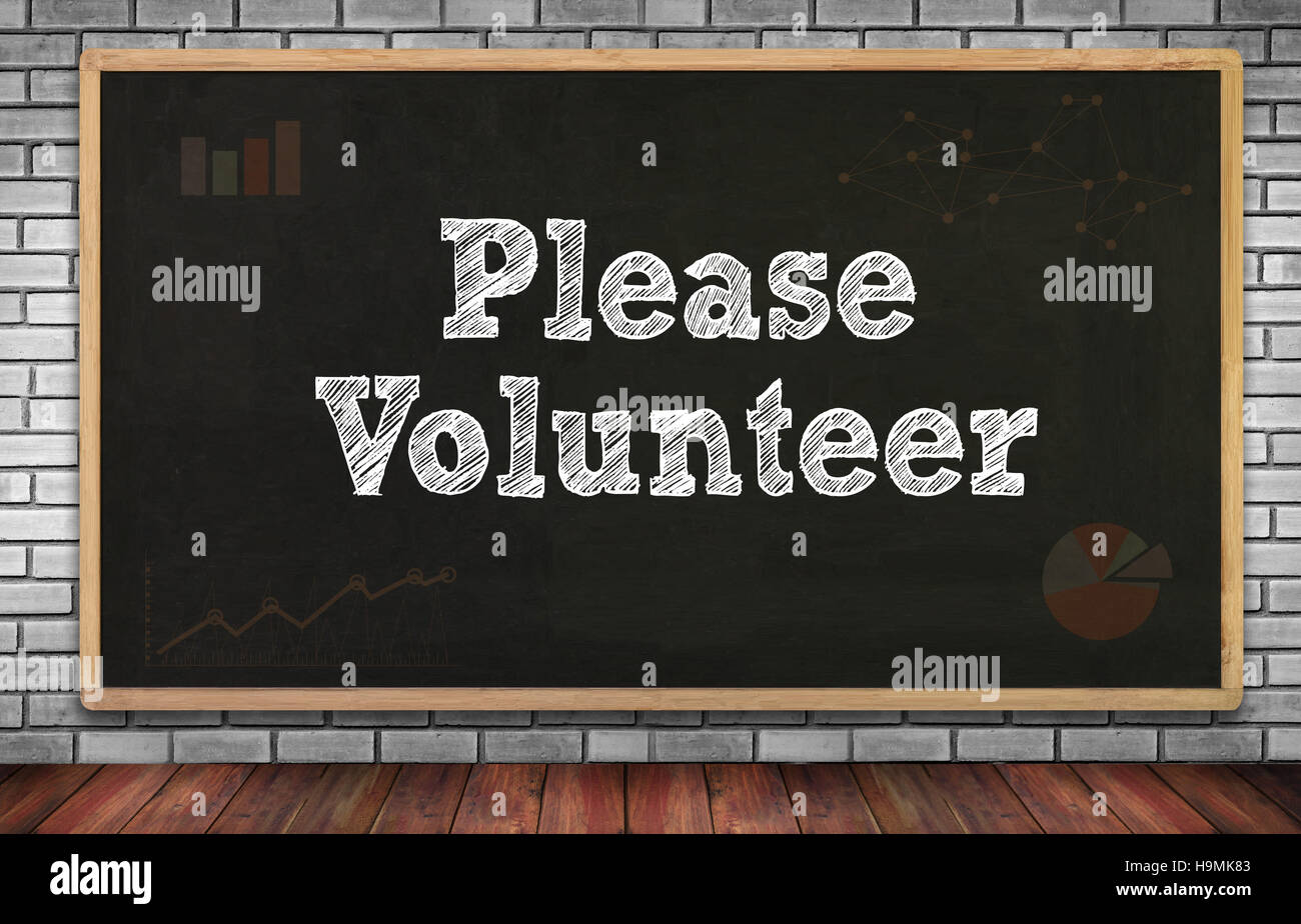 Please volunteer hi-res stock photography and images - Alamy