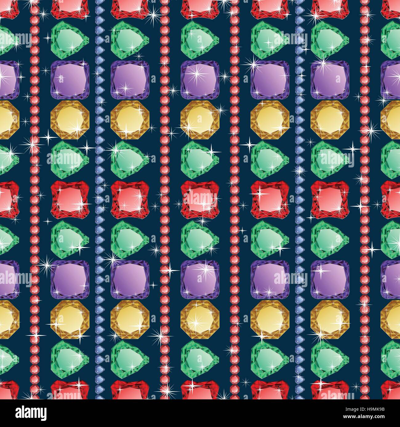 Diamonds seamless pattern Stock Vector Image & Art - Alamy