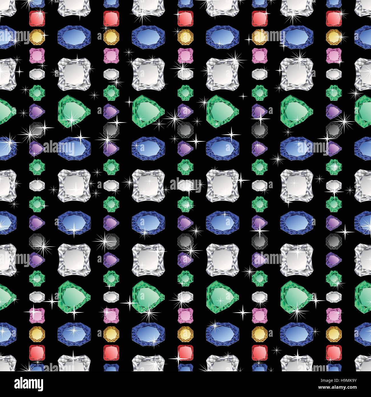 Diamonds seamless pattern Stock Vector Image & Art - Alamy