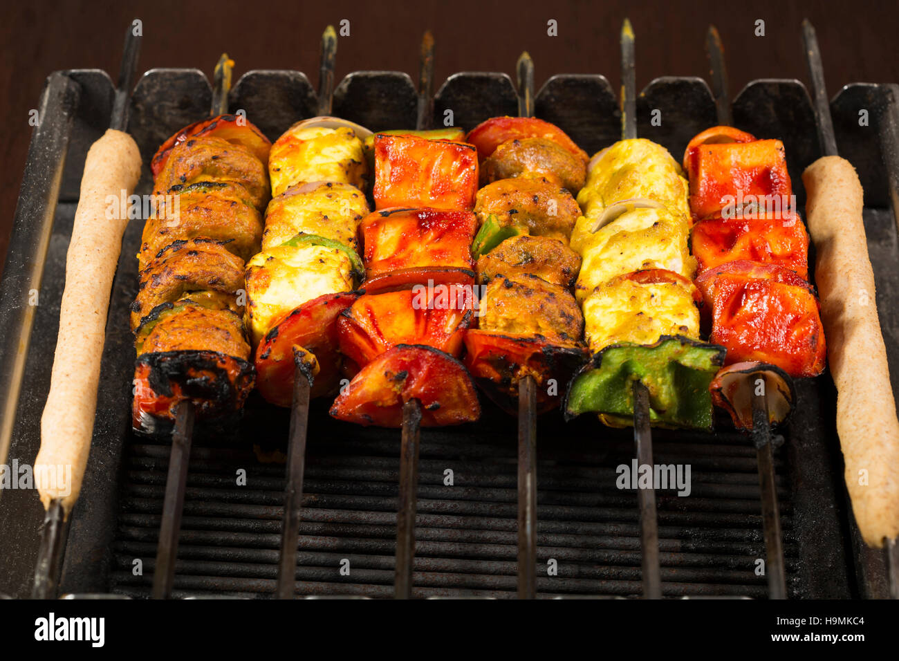 Mix Veg Tikka Kabab (Indian veg starter) Pune, India Stock Photo - Alamy