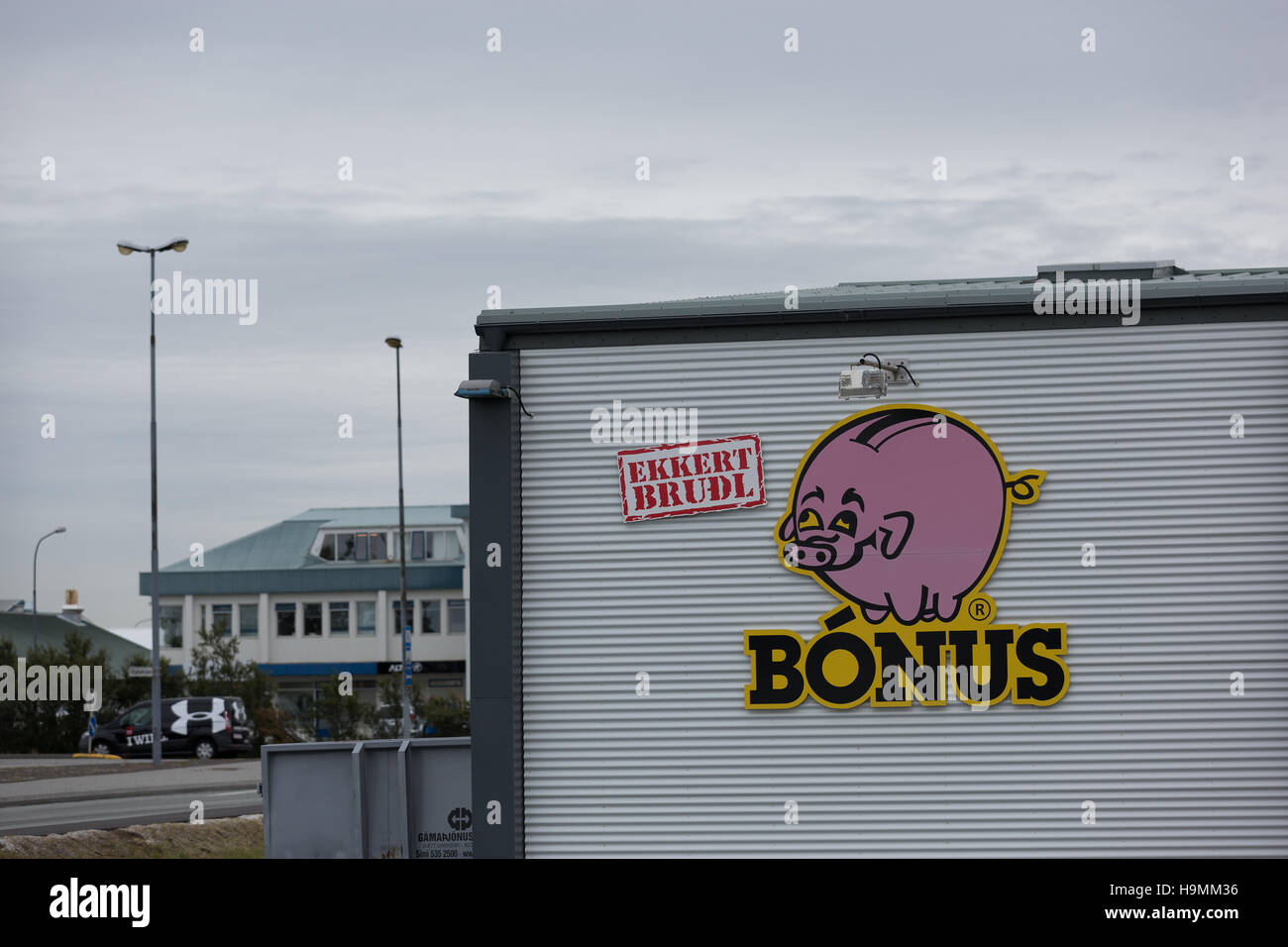 Bonus - shopping mall, Reykjavik city, Iceland Stock Photo - Alamy