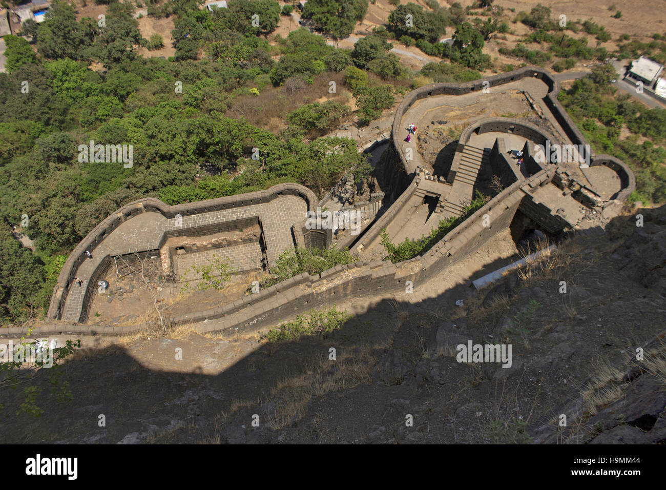 Ramparts, Lohagad Fort, Malavali near Pune Pune, India Stock Photo - Alamy