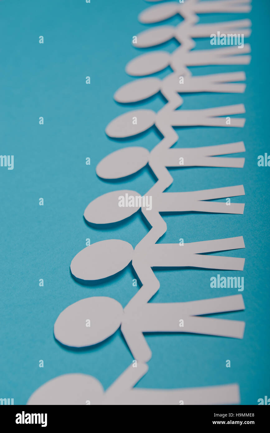 abstract paper people holding for hands Stock Photo - Alamy