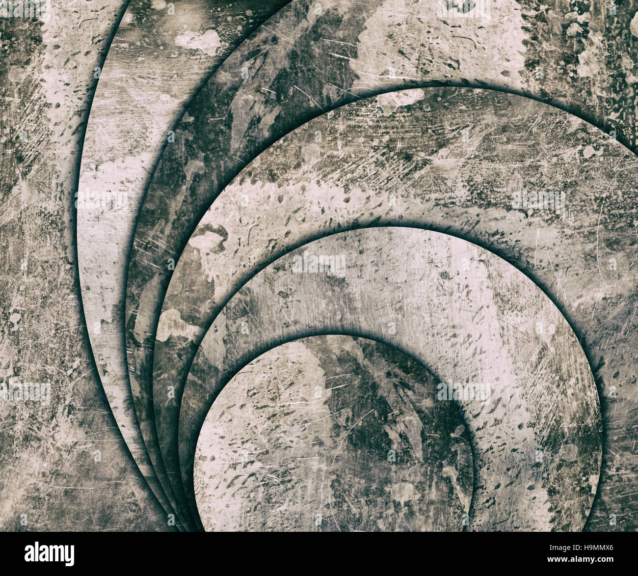 round old metal plates Stock Photo - Alamy