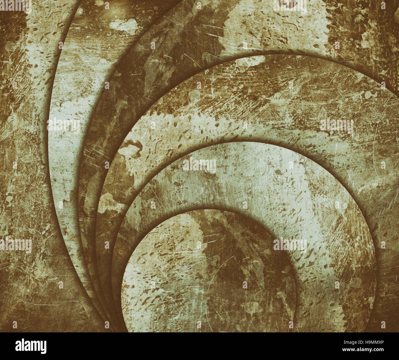 round old metal plates Stock Photo - Alamy