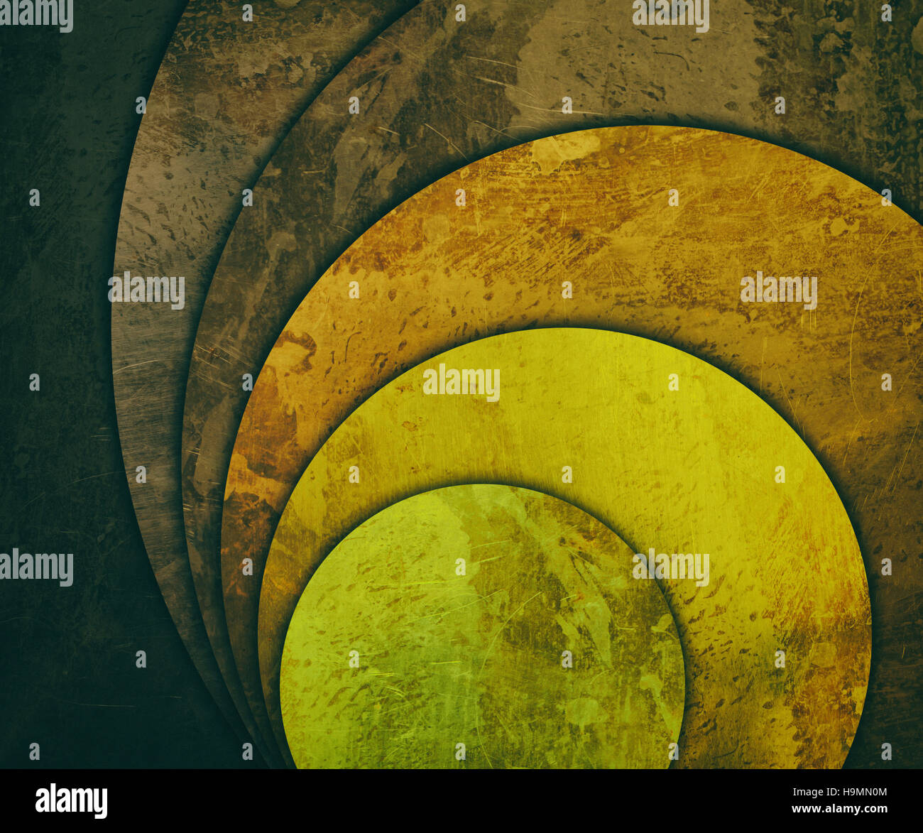 round old metal plates Stock Photo - Alamy