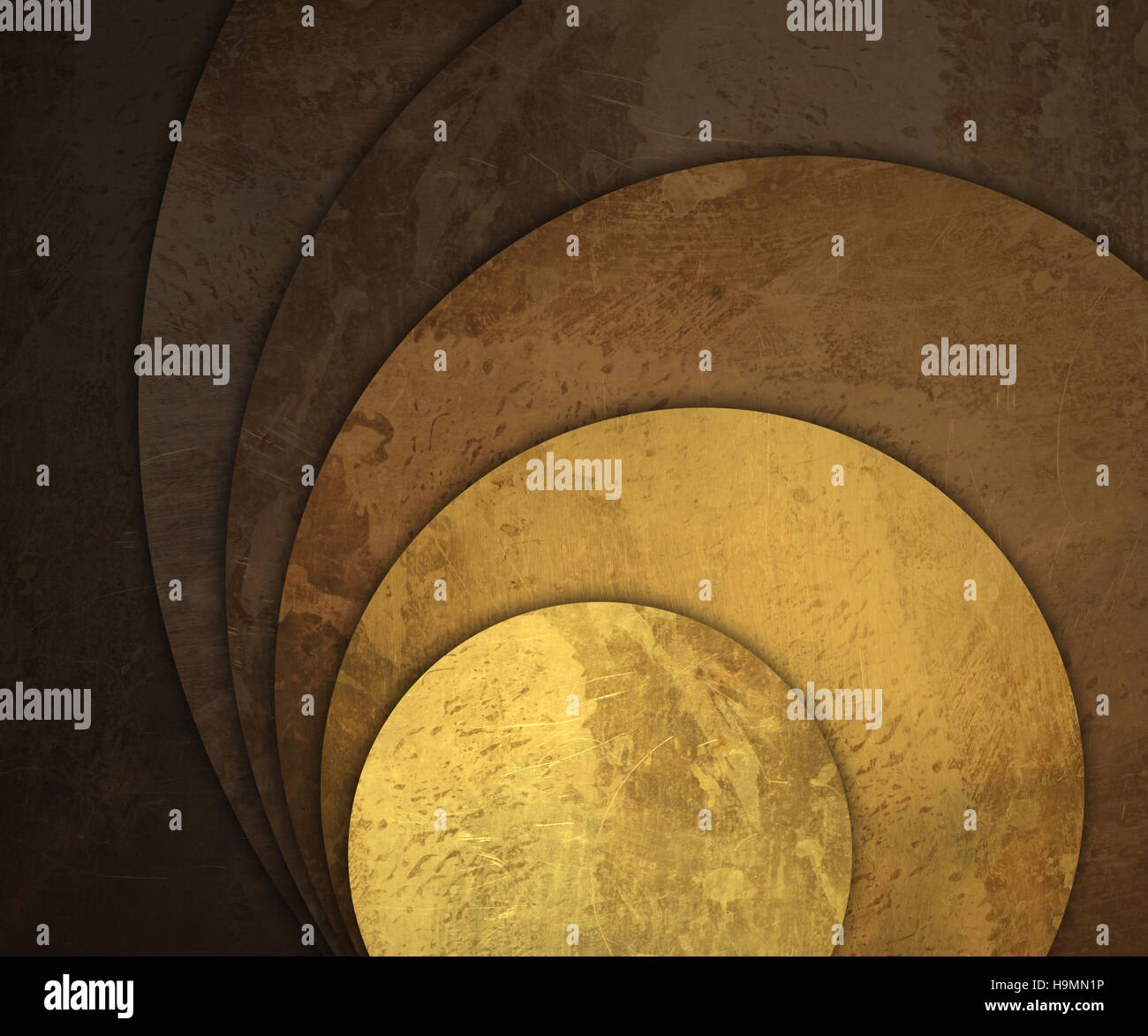 round old metal plates Stock Photo - Alamy