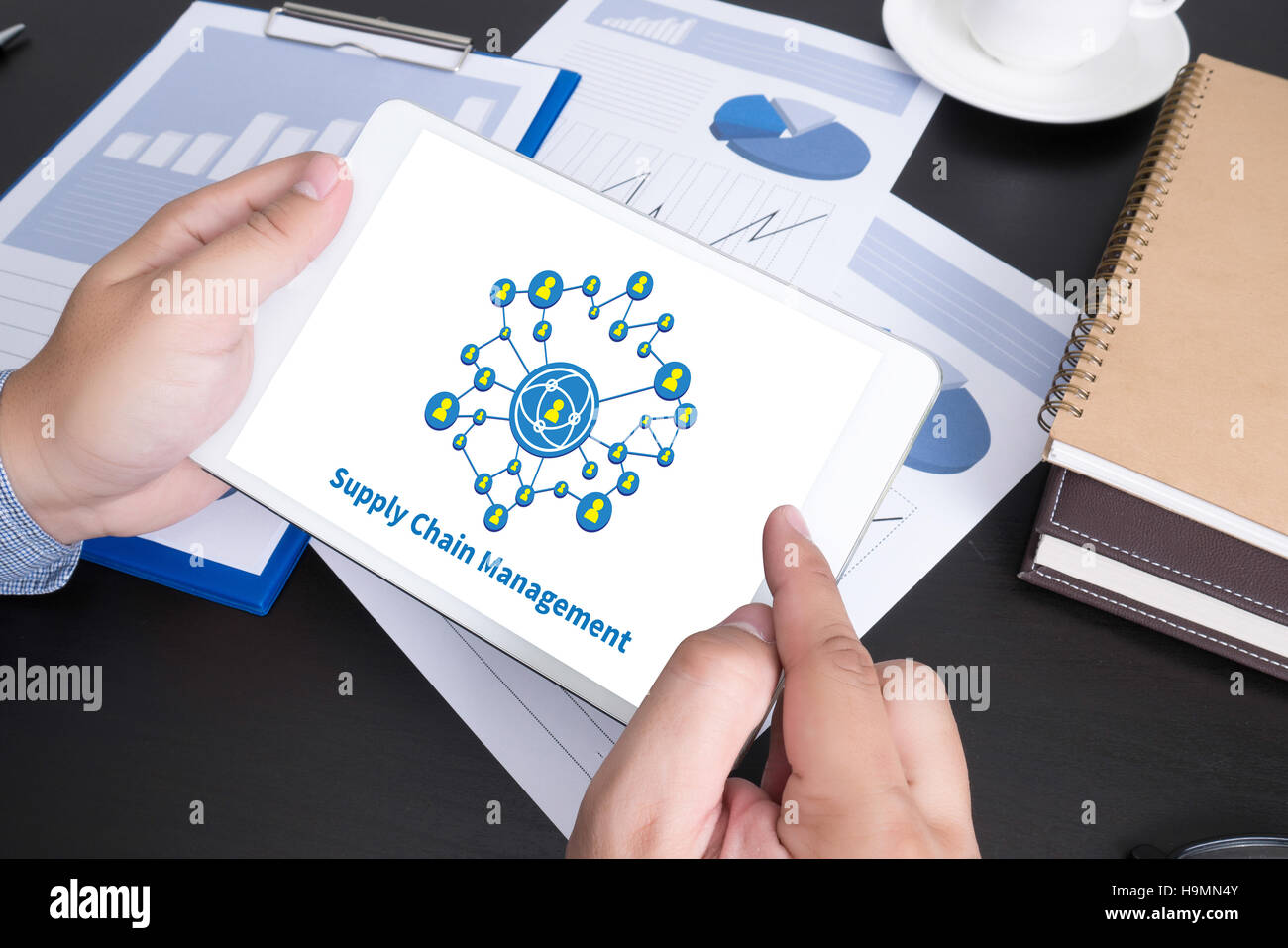 SCM Supply Chain Management concept Stock Photo - Alamy