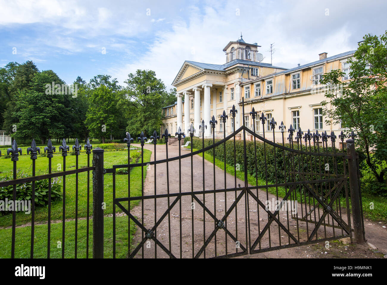 Krimulda Manor, former TB hospital sanitorium, in Gauja National Park ...