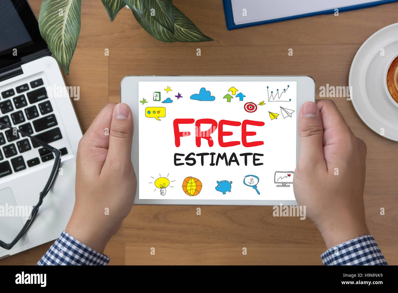 Estimate background hi-res stock photography and images - Alamy