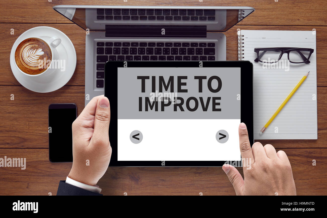 TIME TO IMPROVE Stock Photo - Alamy