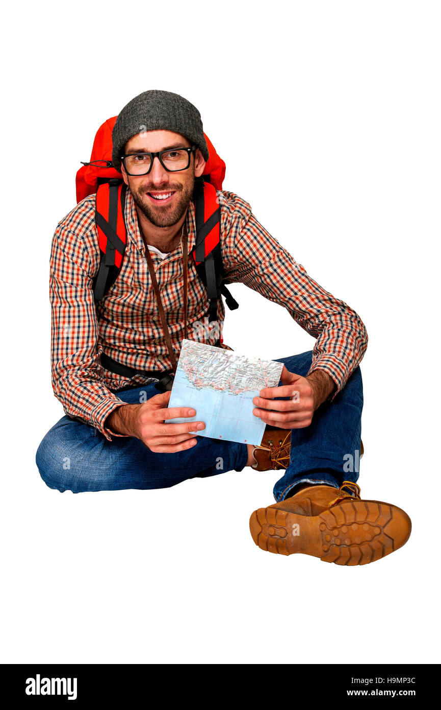 Man reading map hi-res stock photography and images - Alamy