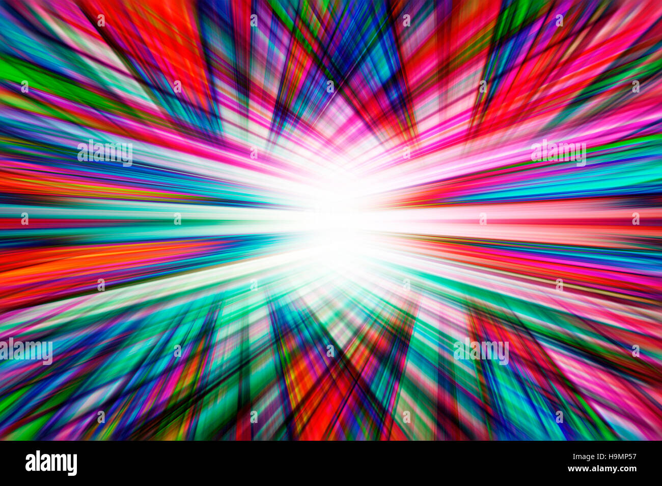 Colourful dynamic converging lines background Stock Photo - Alamy