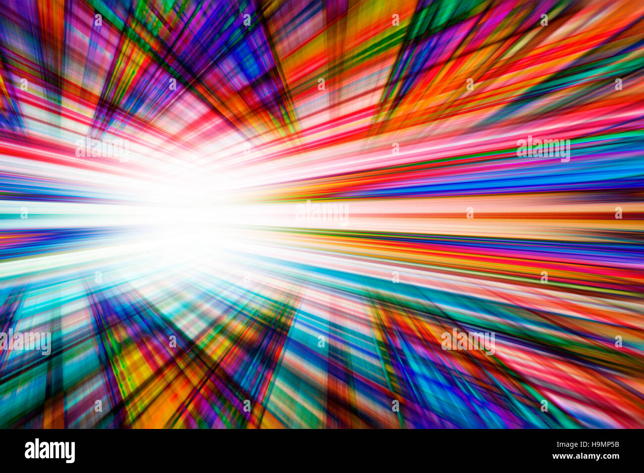 Colourful dynamic converging lines background Stock Photo - Alamy