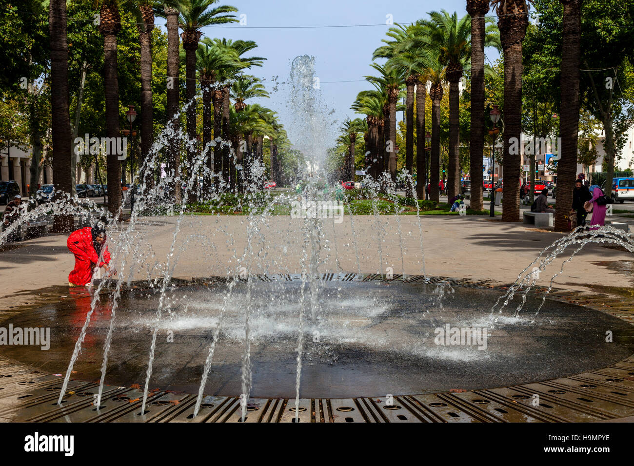 Fountains, Fez Nouvelle (New City) Fez, Morocco Stock Photo - Alamy