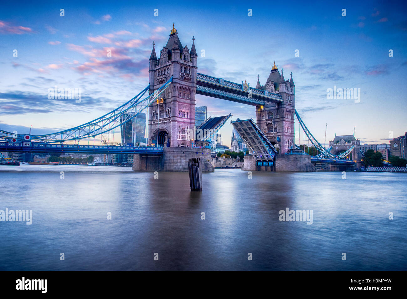 Tower Bridge on ice Stock Photo - Alamy