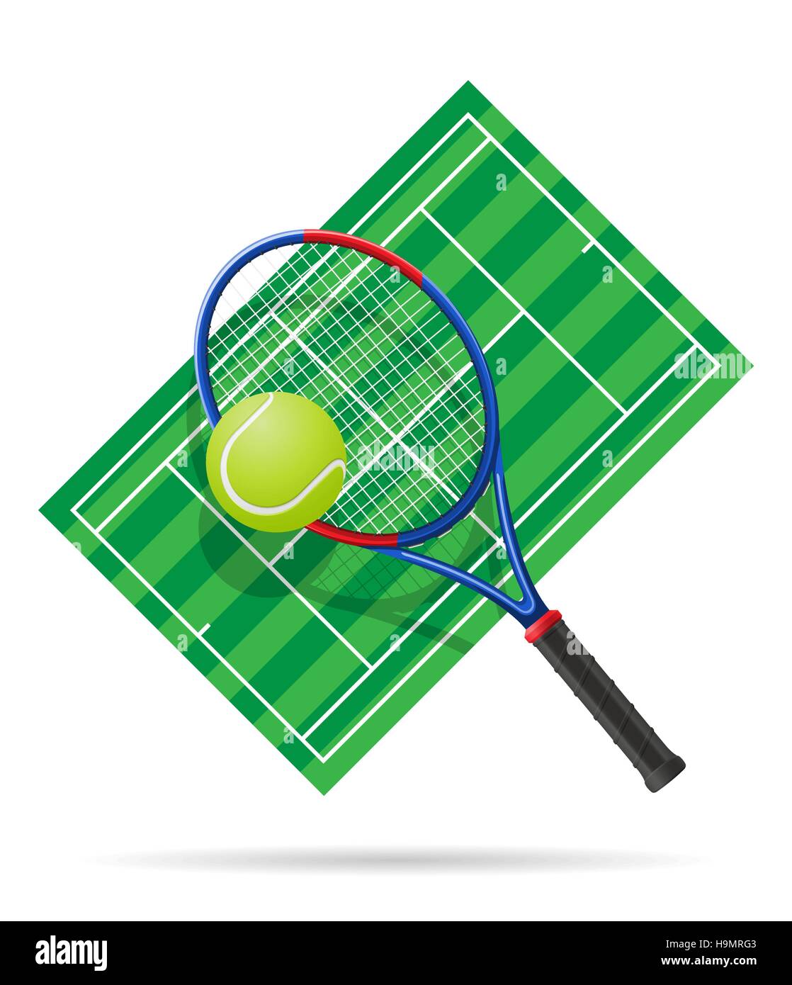 tennis court vector illustration isolated on white background Stock ...