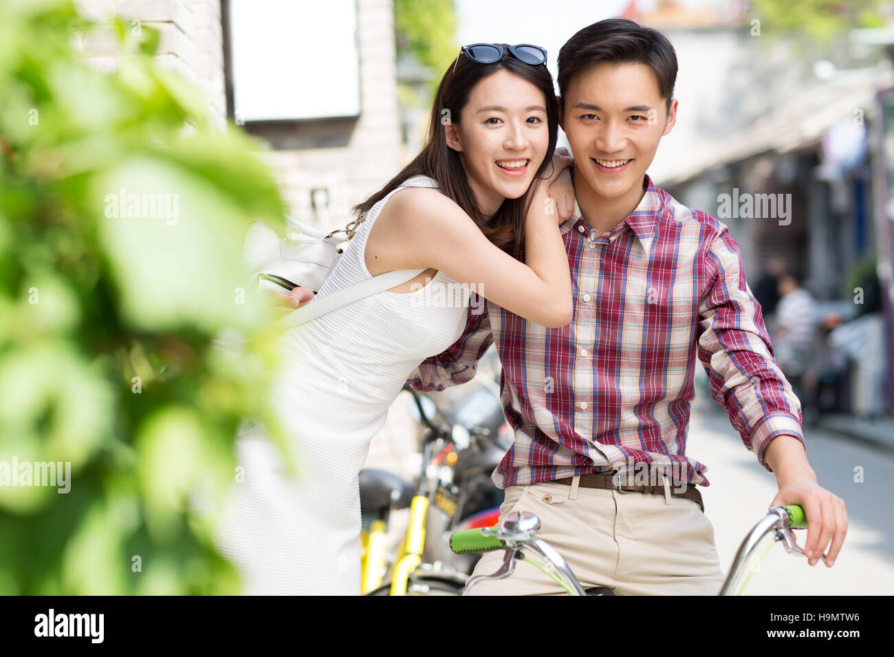 Happy couples on a date Stock Photo - Alamy